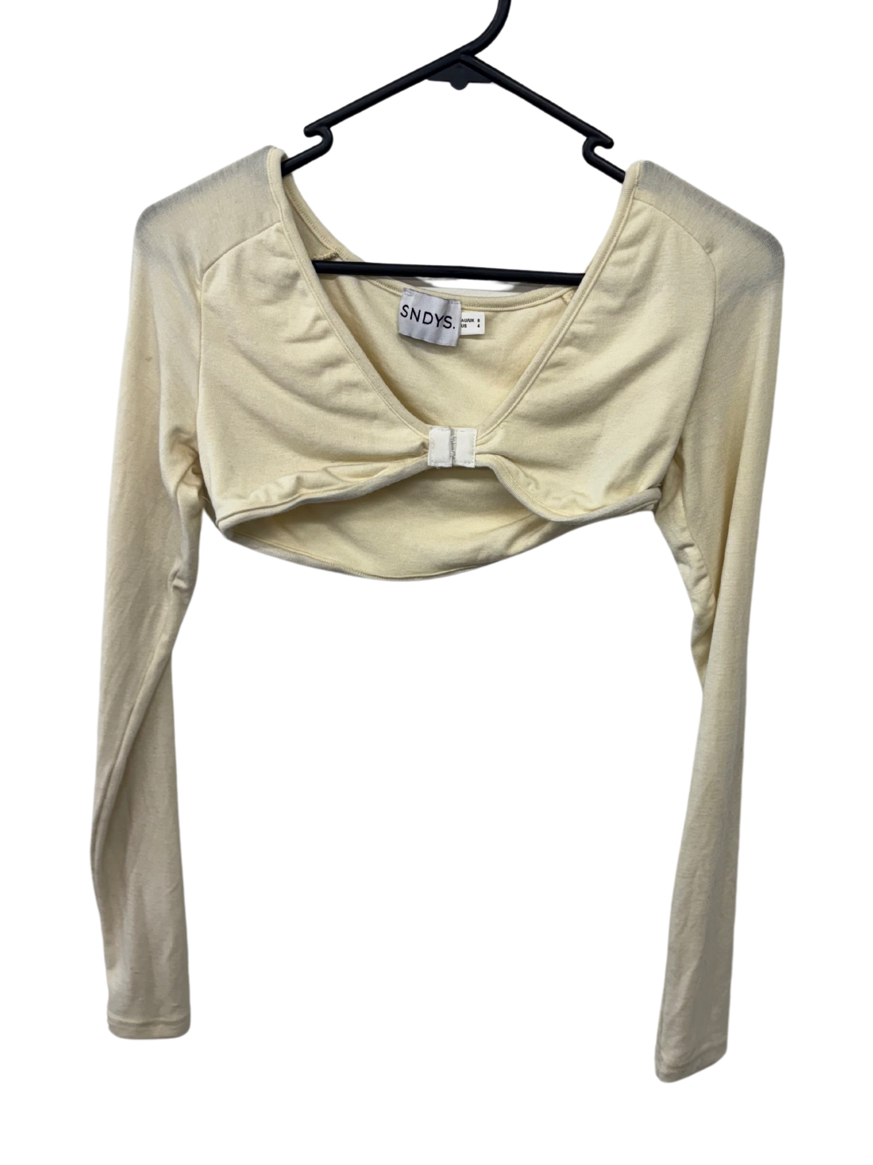 Light Yellow Long Sleeve Crop Top – Bloom Op Shop