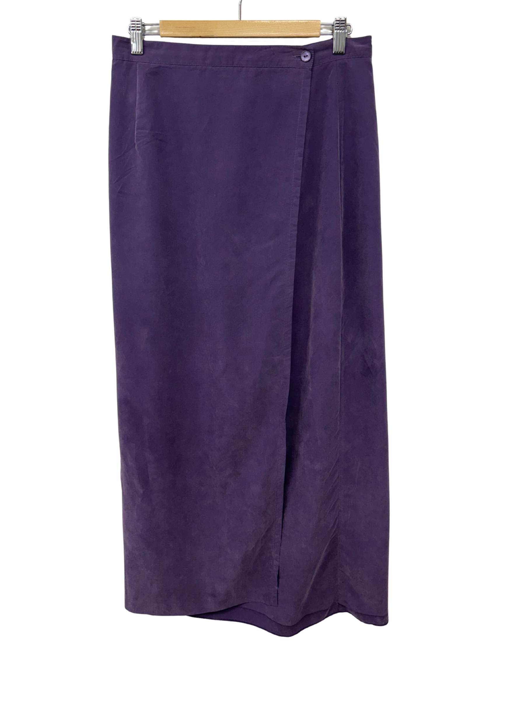 Vintage Purple High Rise Maxi Wrap Skirt – Bloom Op Shop